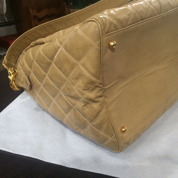 CHANEL | Bags | Rare Vintage Chanel Quilted Pvc Weekender | Poshmark